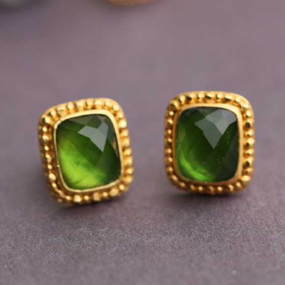 Julie Vos | Jewelry | Julie Vos Marbella Stud In Green | Poshmark